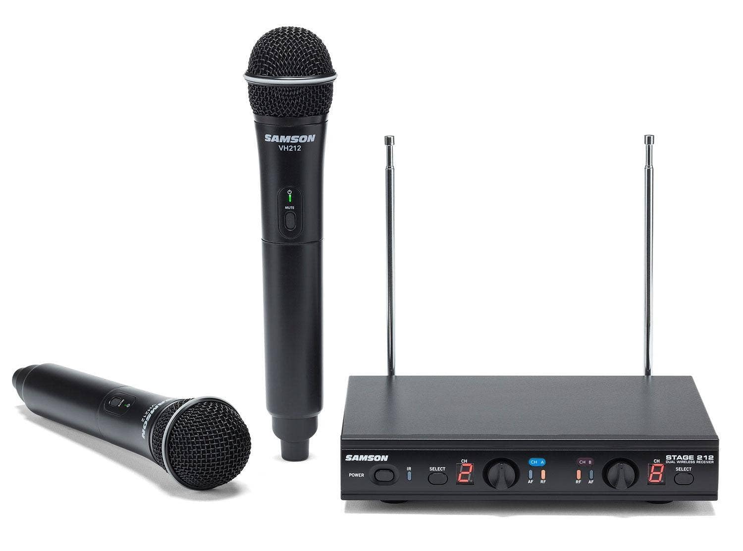 Snapklik.com : SAMSON Stage 212 Dual VHF Handheld Wireless Microphone ...