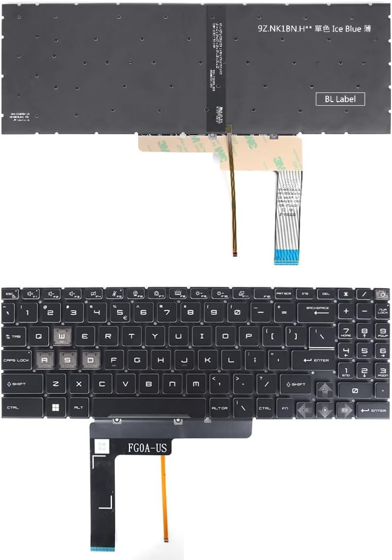 Amazon.com: Laptop Replacement US Keyboard Compatible with MSI Sword 15 ...