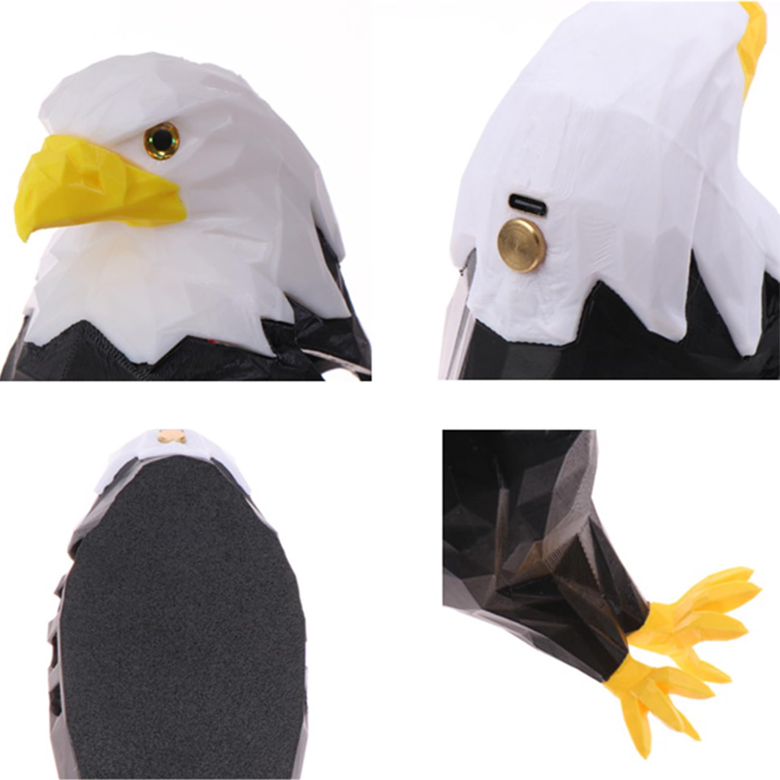 Snapklik.com : 3D Colorful Bald Eagle Wall Light, Magntic Eagle Bird ...