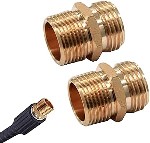 Amazon.com: 2Pcs Pressure Washer Hose Connector,Solid Brass Pressure ...