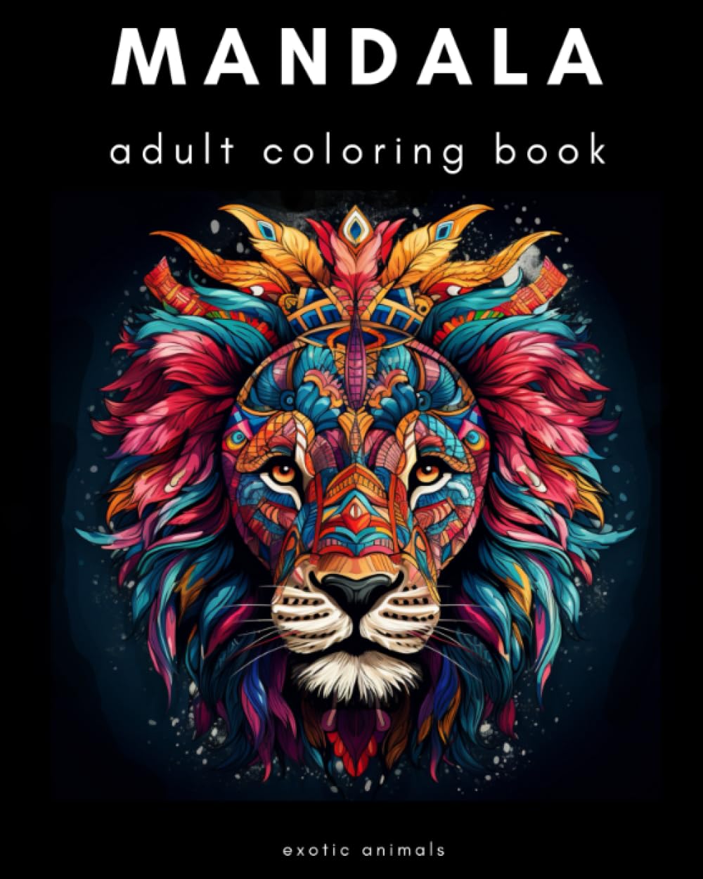 Amazon.com: Mandala Adult Coloring Book: exotic animals, stress relief ...
