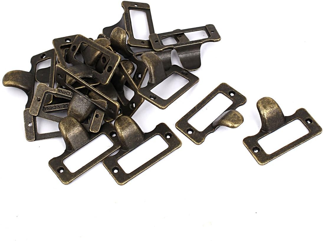 uxcell Label Holder Pull Handles, Vintage Label Frame Drawer Knobs for ...