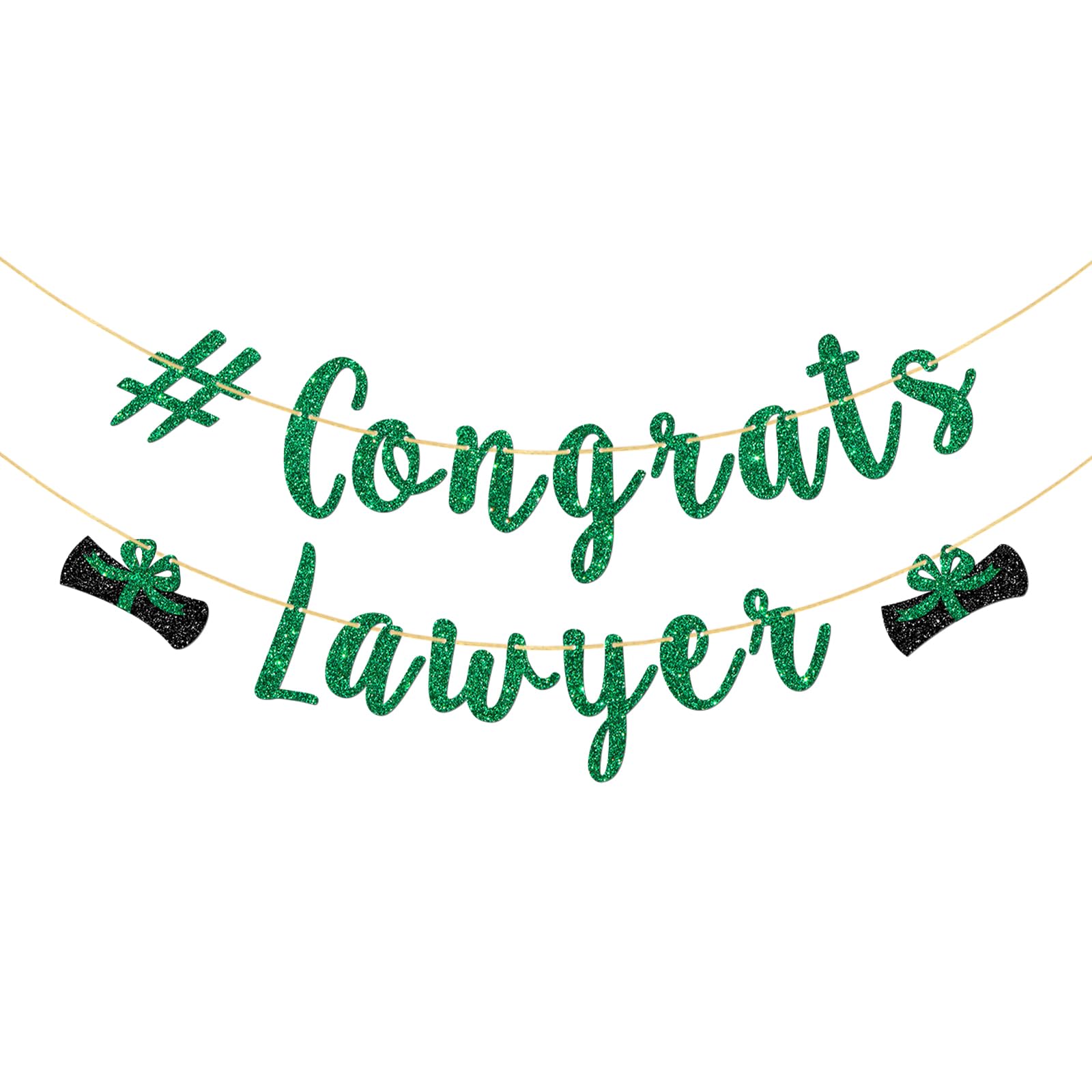Amazon.com: Halodete Congrats Lawyer Banner - Congratulations Lawyer ...