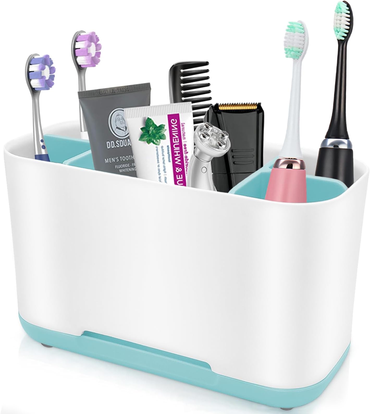 Amazon.com: Toothbrush Holder for Bathroom,Plastic Detachable for Easy ...