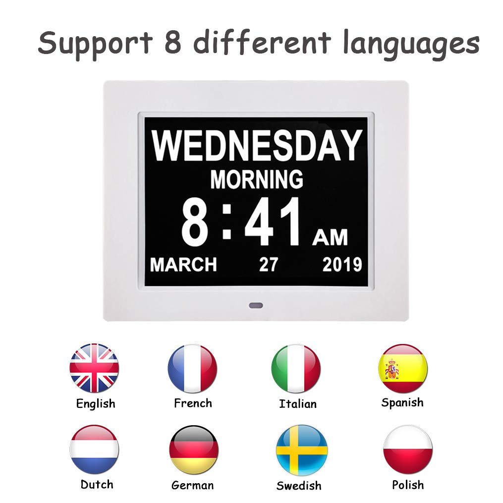 Snapklik.com : SSINI Dementia Clock Large Digital Calendar Clock For ...
