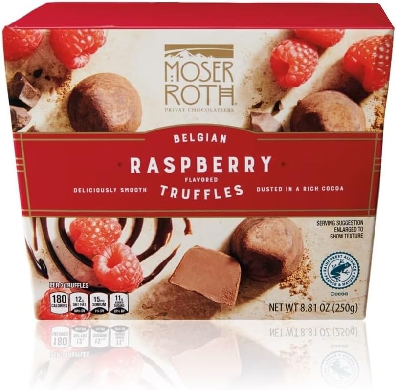Amazon.com : Moser Roth Belgian Cocoa Dusted Truffles, 8.81 oz (1 Box ...