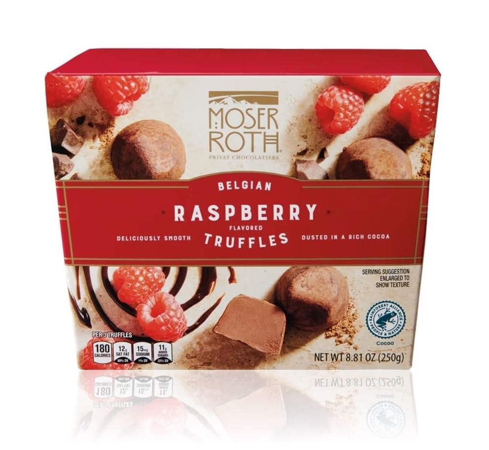 Amazon.com : Moser Roth Belgian Cocoa Dusted Truffles, 8.81 oz (1 Box ...