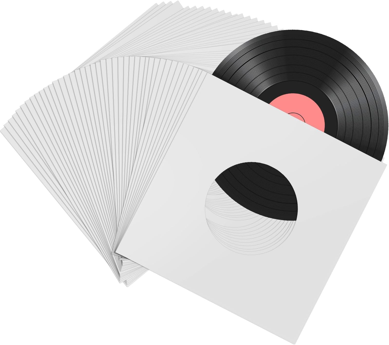 Amazon.com: BMC 50 Vinyl Record Inner Sleeves for 7 Inch 45 RPM EP ...