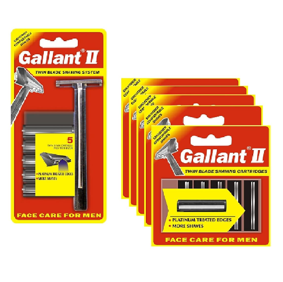 Glanzi Men Manual Shaving Razor Compatible with Gallant Twin Blade ...