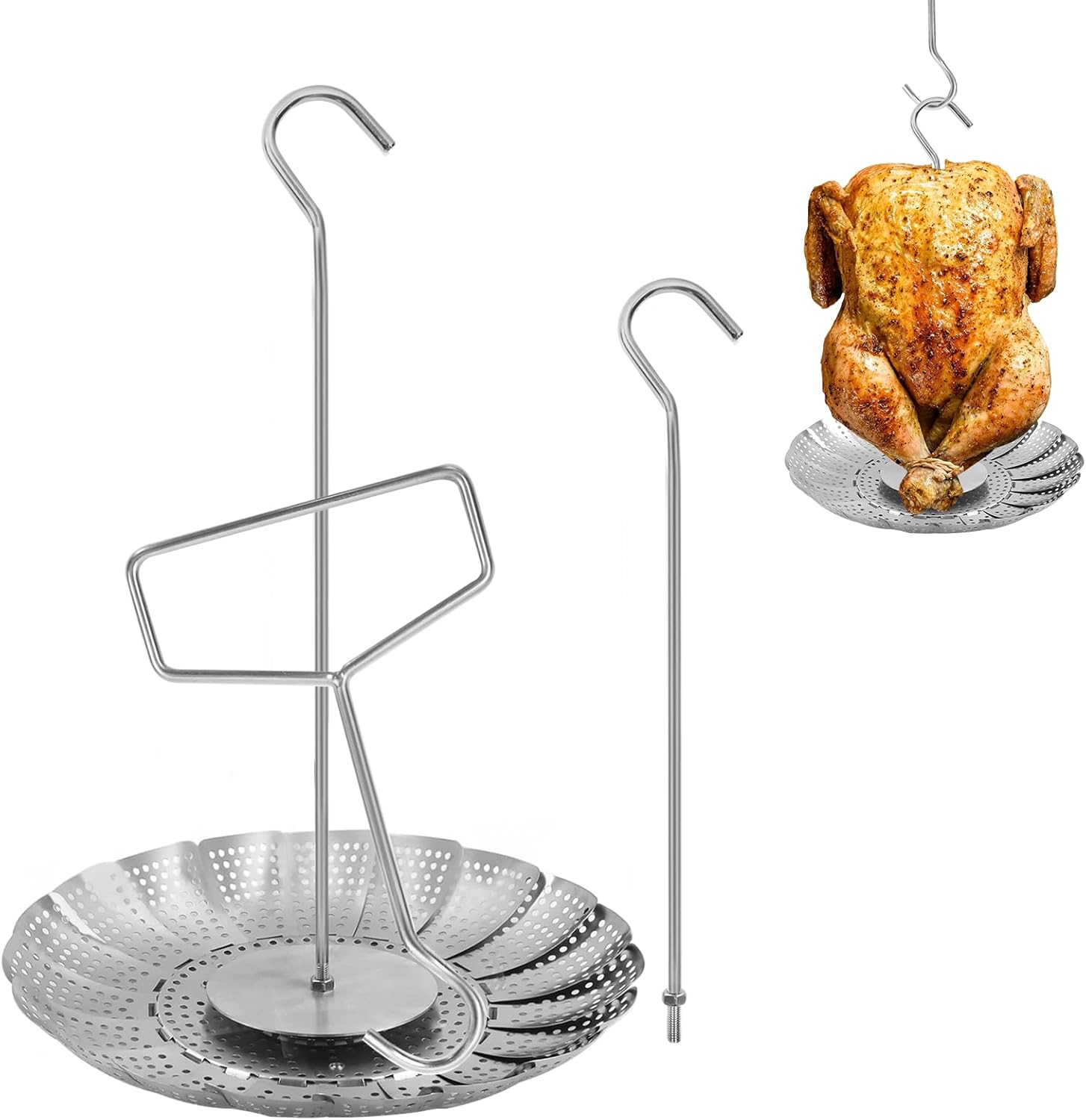 Amazon.com : Mydracas Turkey Rack and Lifting Hook Kit,Turkey Fryer ...