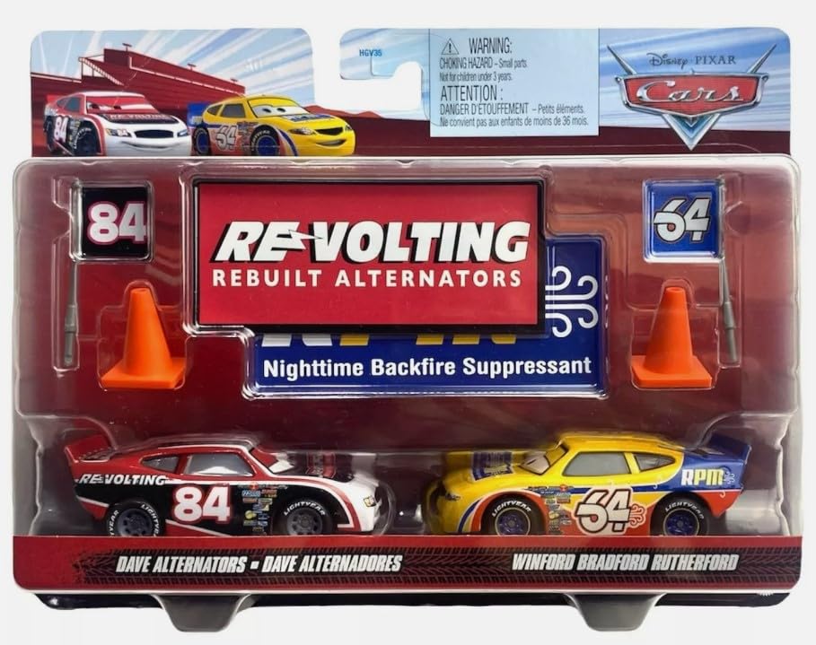Disney Cars 2022 Fan-Favorite 2-Pack with Race Team Flags and Signs ...