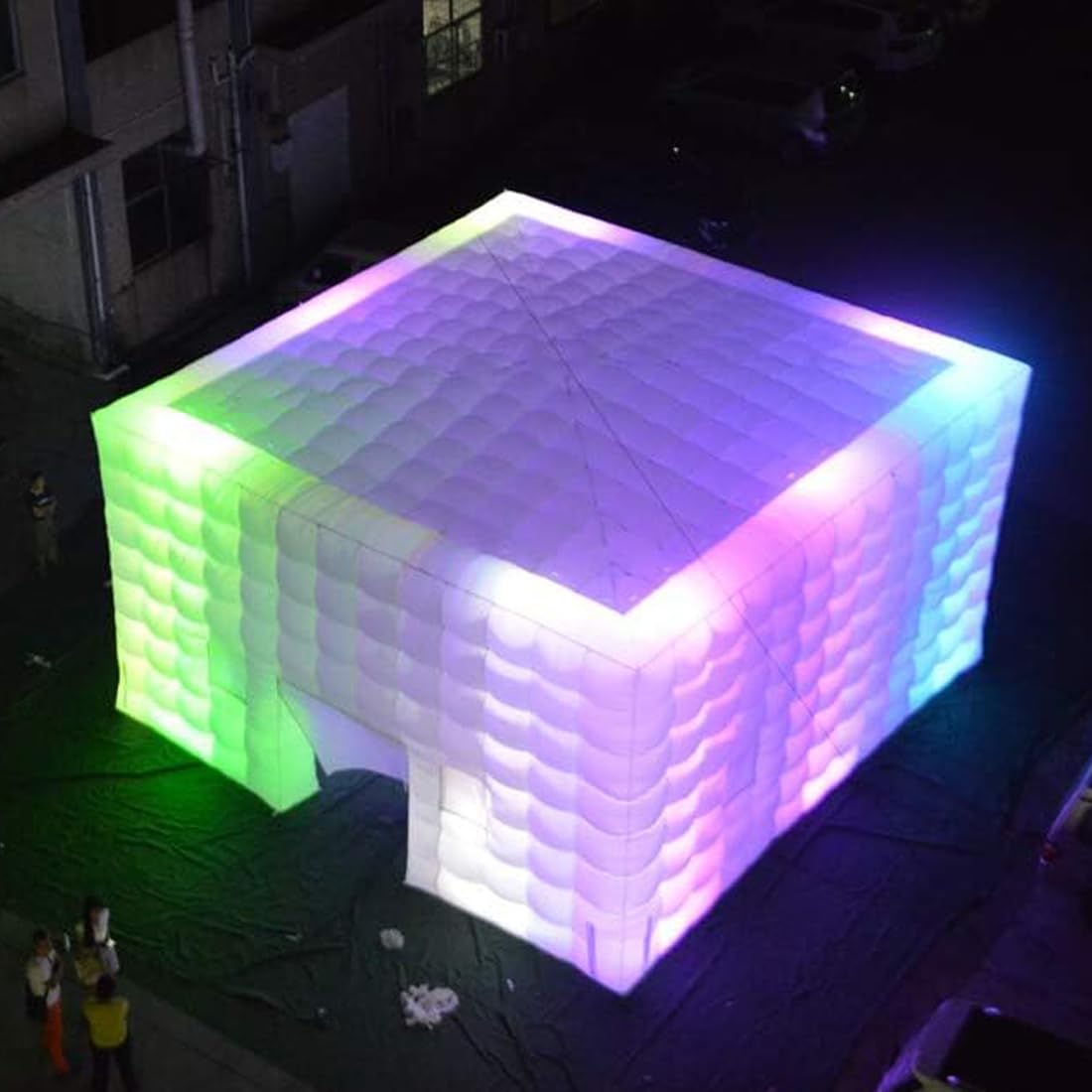 Amazon.com: Vinfgoes Portable Large White Inflatable Party Tent Night ...