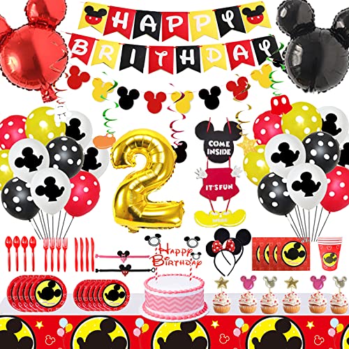 Mickey Mouse 2nd Birthday Party Supplies Decorations Oh Twodles ...