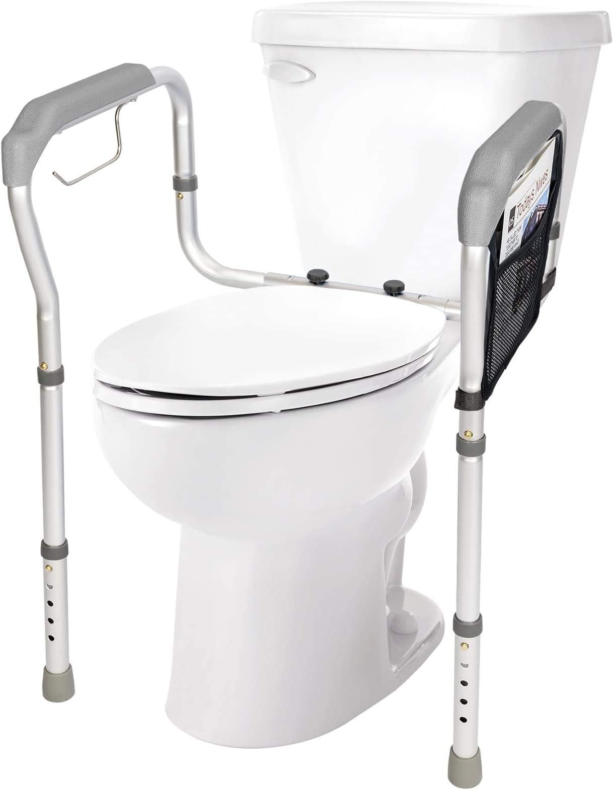 Amazon.com: HEPO Toilet Safety Rails for Elderly Adults, Toilet Safety ...