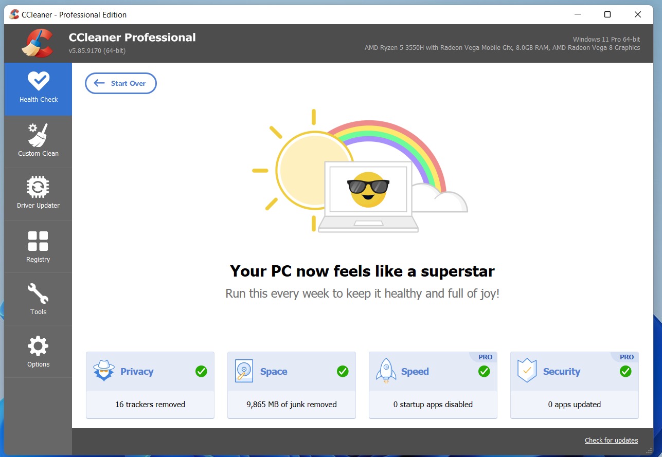 CCleaner Professional Plus| 3 Devices 1 Year | Windows PC, Mac ...