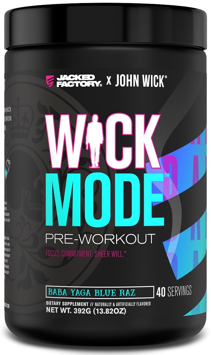 Buy Jacked Factory X John Wick - Wick Mode Pre Workout Powder - Intense ...