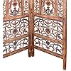 Amazon.com: TUP The Urban Port Handcrafted 3 Panel Mango Wood Screen ...