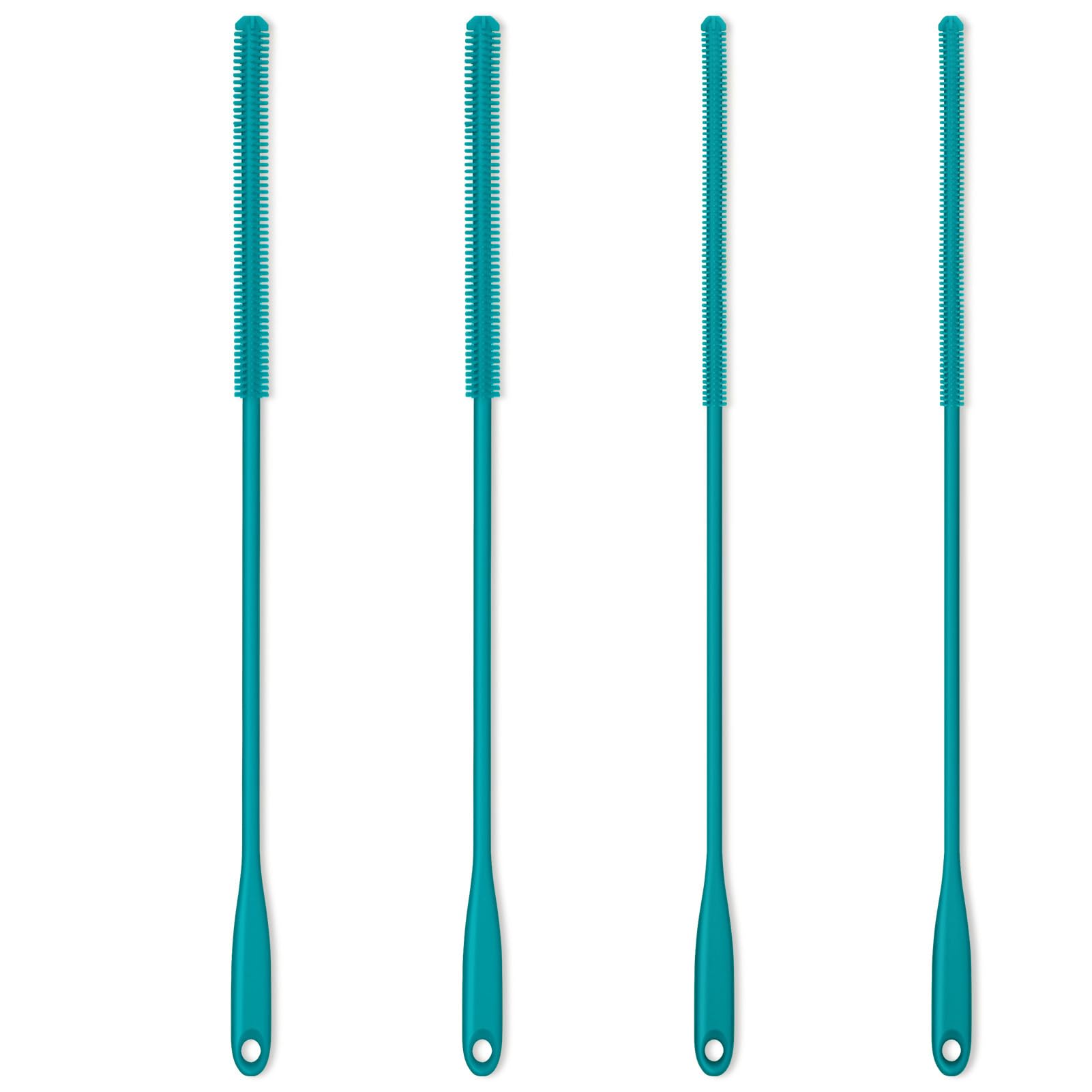 Amazon.com: Purtribe Silicone Straw Brush 4 Pack - (2 Small, 2 Wide ...