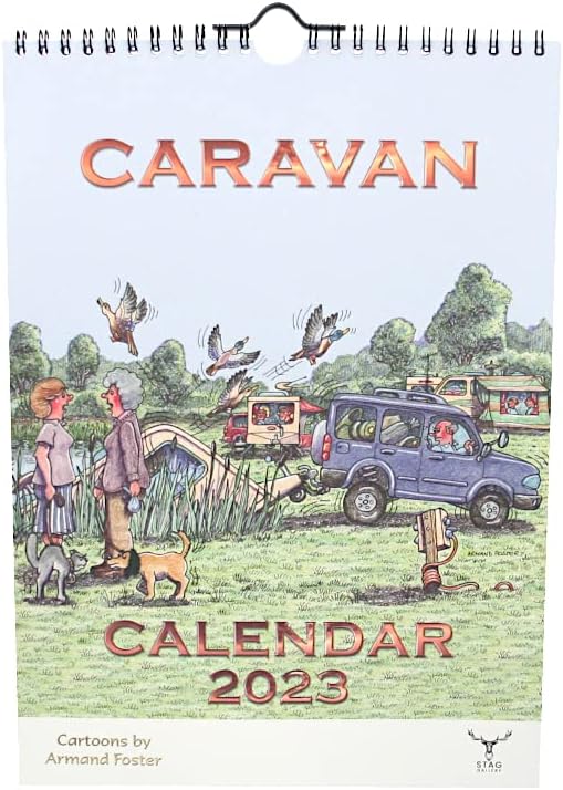 Caravan Humour Cartoon Funny 2023 Yearly Wall Hanging Calendar ...