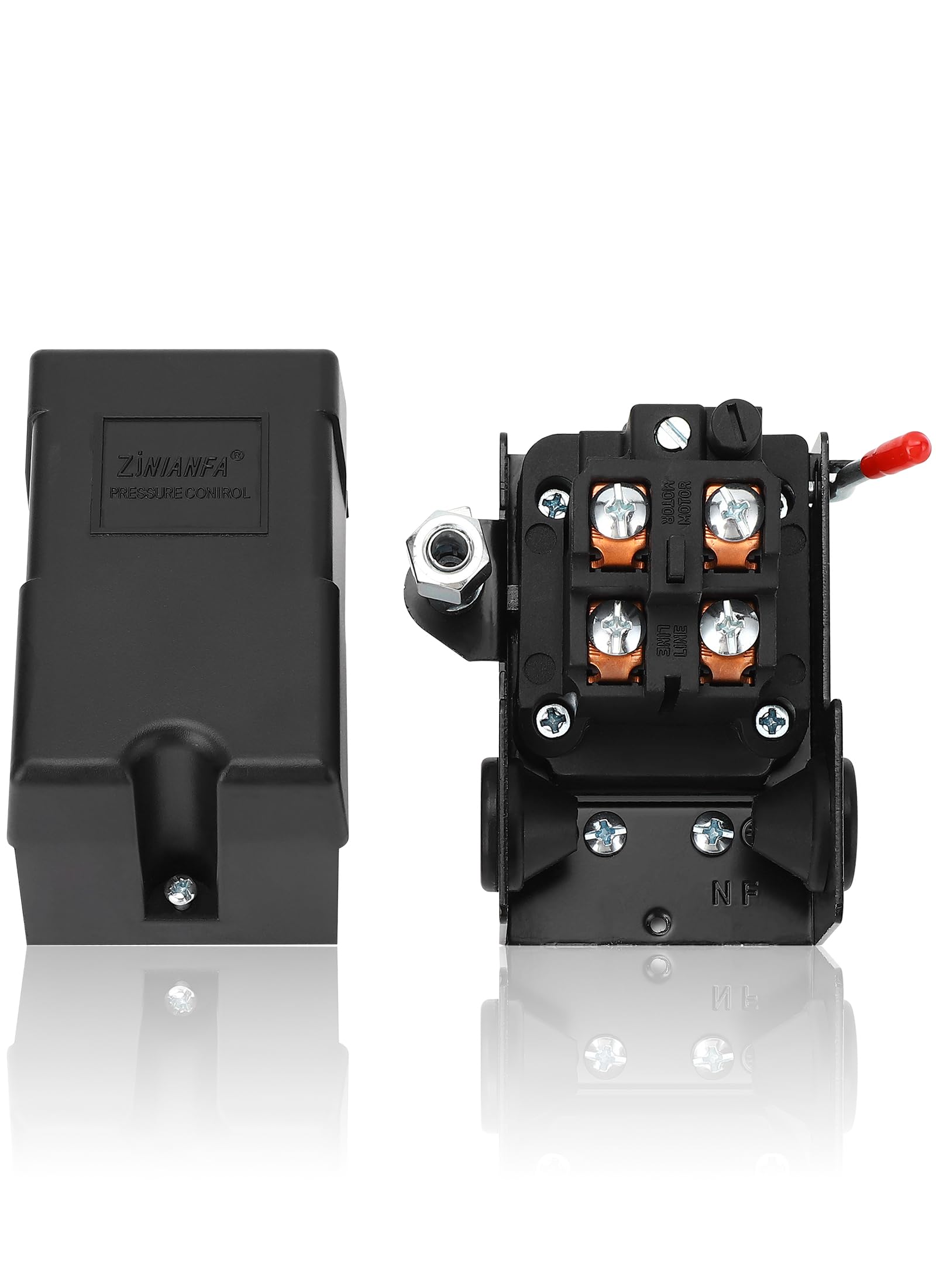 Air Compressor Pressure Switch, 95-125 Psi 240V 26A Duty Universal Pump ...