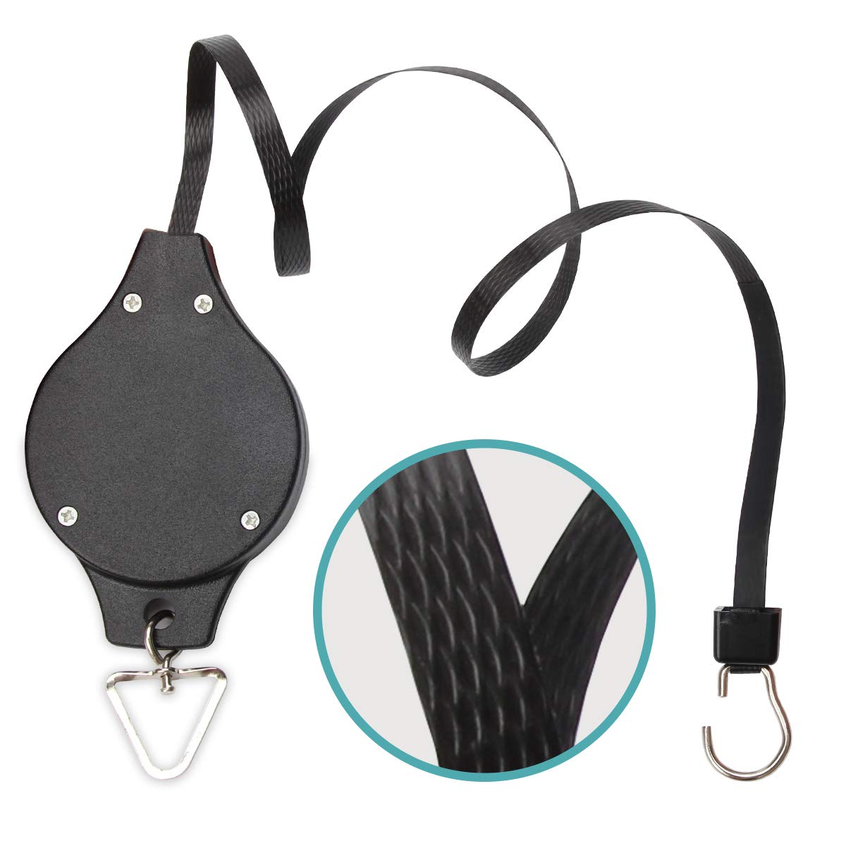 Snapklik.com : 3 Pack Plant Pulley Hanger, Retractable Plant Hook ...