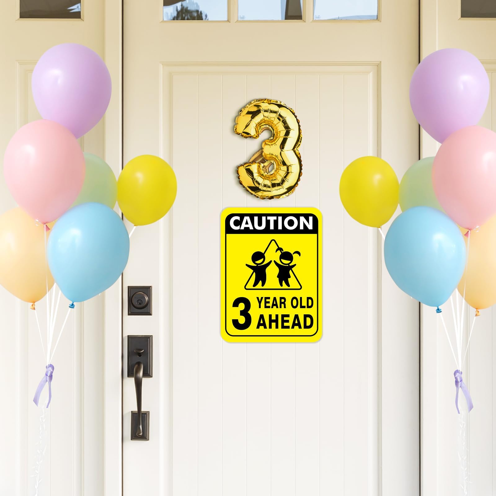 Snapklik.com : 3rd Kids Birthday Party Decorations - 9PCS Wall Signs ...