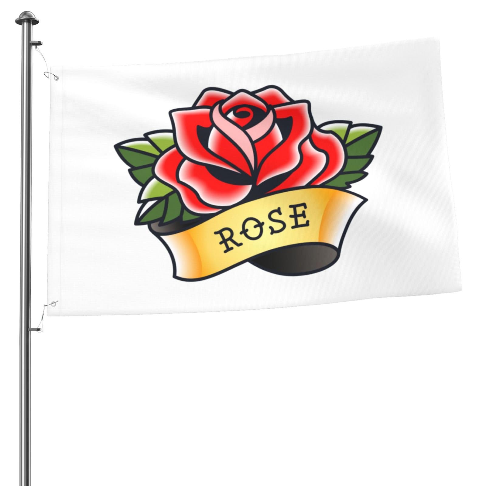 Traditional Rose Tattoo Flash Banner