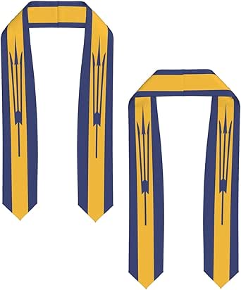 Amazon.com: Barbados Graduation Stole Scarf Shawl Sash for Abroad ...