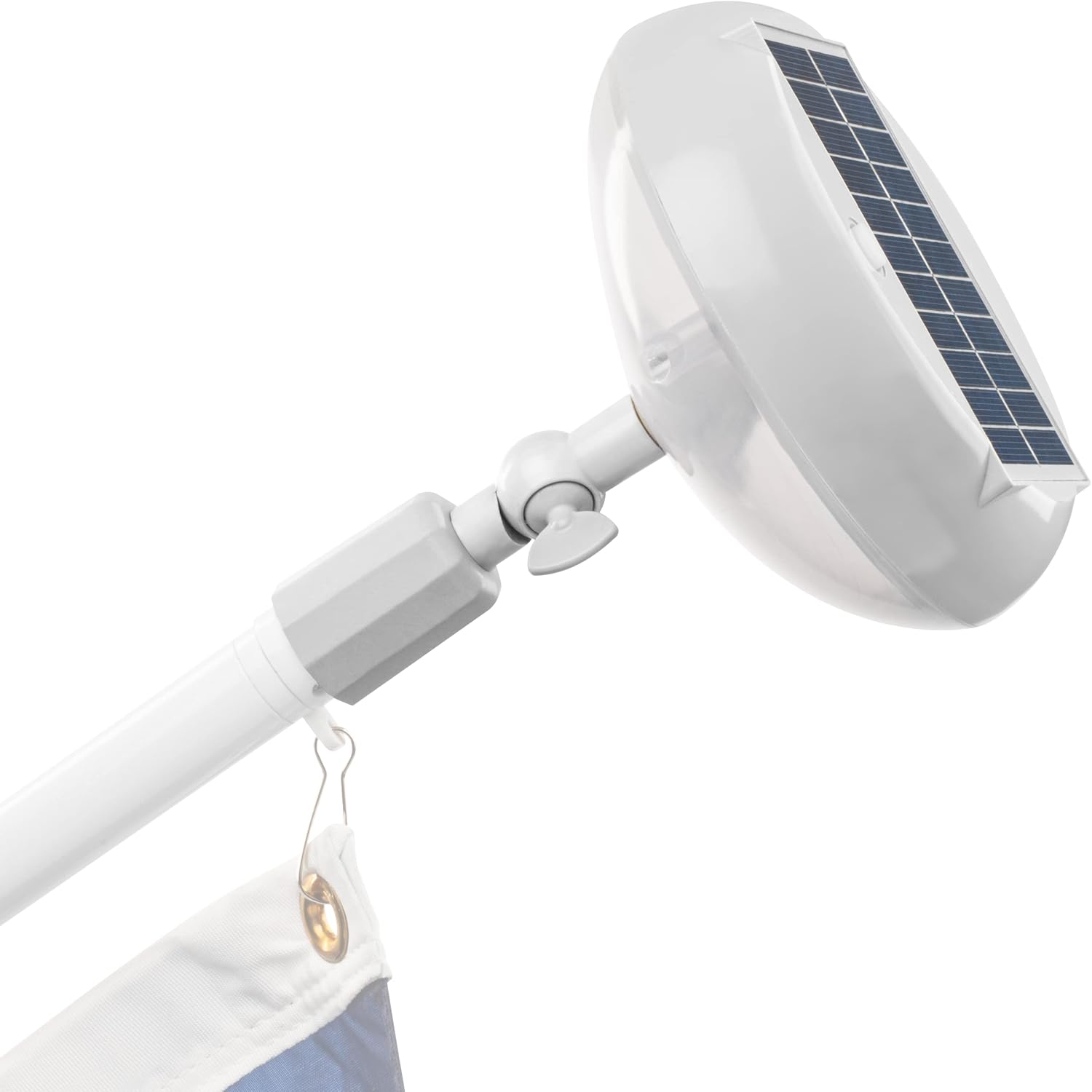 Amazon.com: Deneve - Dot Solar Flag Pole Light - for 6ft Wall Mounted ...