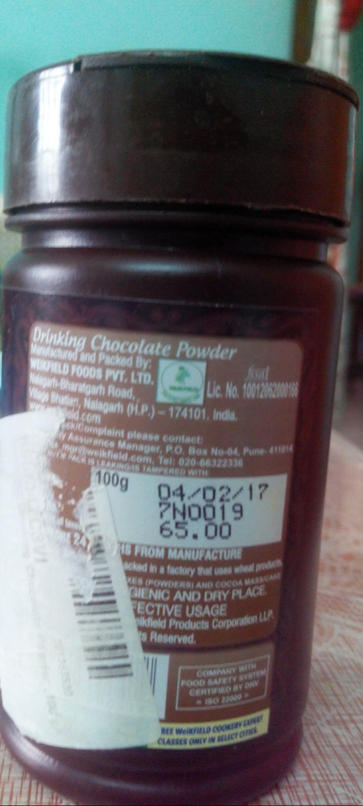 Weikfield Drinking Chocolate Powder | Chocolate Powder for Cold Choco ...