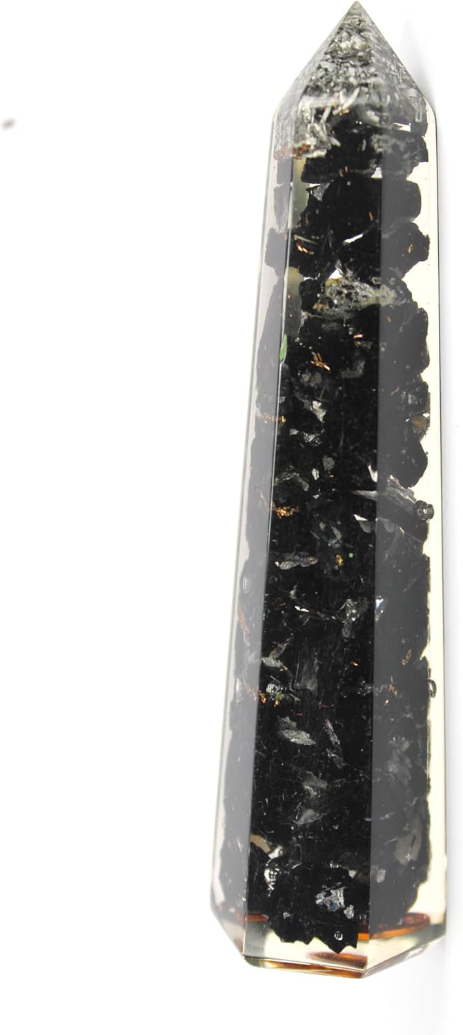 Amazon.com: Jet Healing Crystal Wand Orgonite Crystal Points - Reiki ...