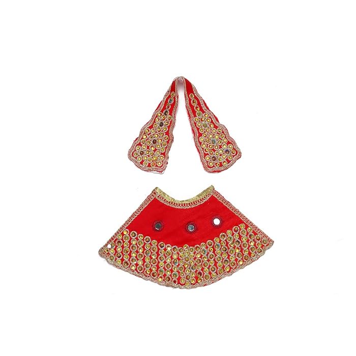 Buy Aditri Creations Red Laxmi Durga Devi MATA Dress poshak vastra ...