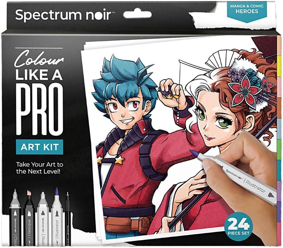 Faber-Castell Creative Studio Manga Starter Set, Multicoloured, For Art ...
