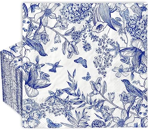 Amazon.com: Generic AnyDesign 100Pcs Butterfly Paper Napkins Spring ...