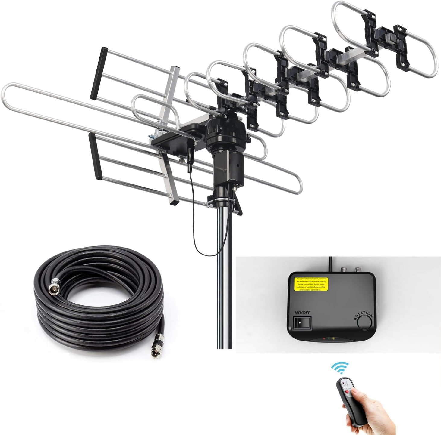 Amazon.com: LAVA Outdoor HDTV Antenna, 150 Miles Ranges, HD-2605, 4K ...