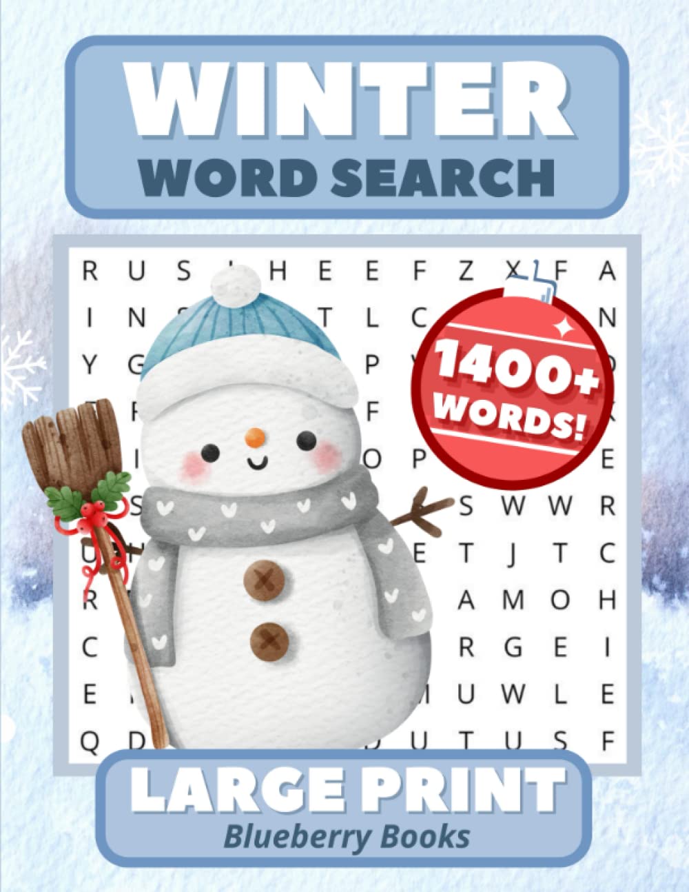 Amazon.com: Winter Word Search Large Print: 1400+ Word Search Puzzle ...