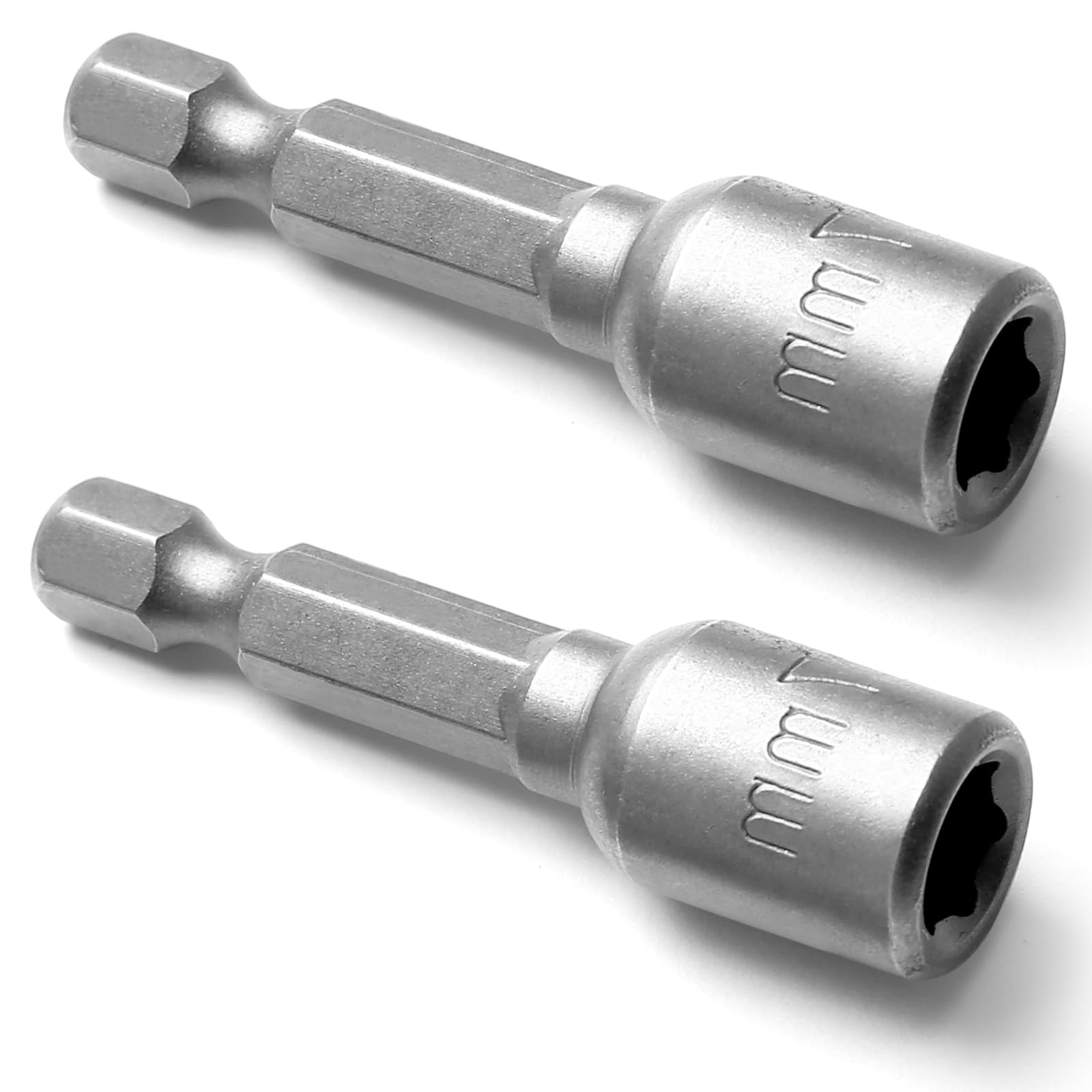 Amazon.com: Hordion 2 Pcs Hex Nut Driver Bits 7mm, 1/4" Hex Shank Quick ...