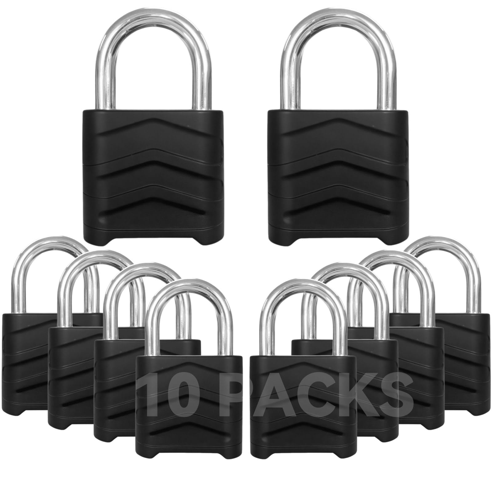 Snapklik.com : 10PCS 2.2" Heavy Duty Weatherproof Combination Padlock ...