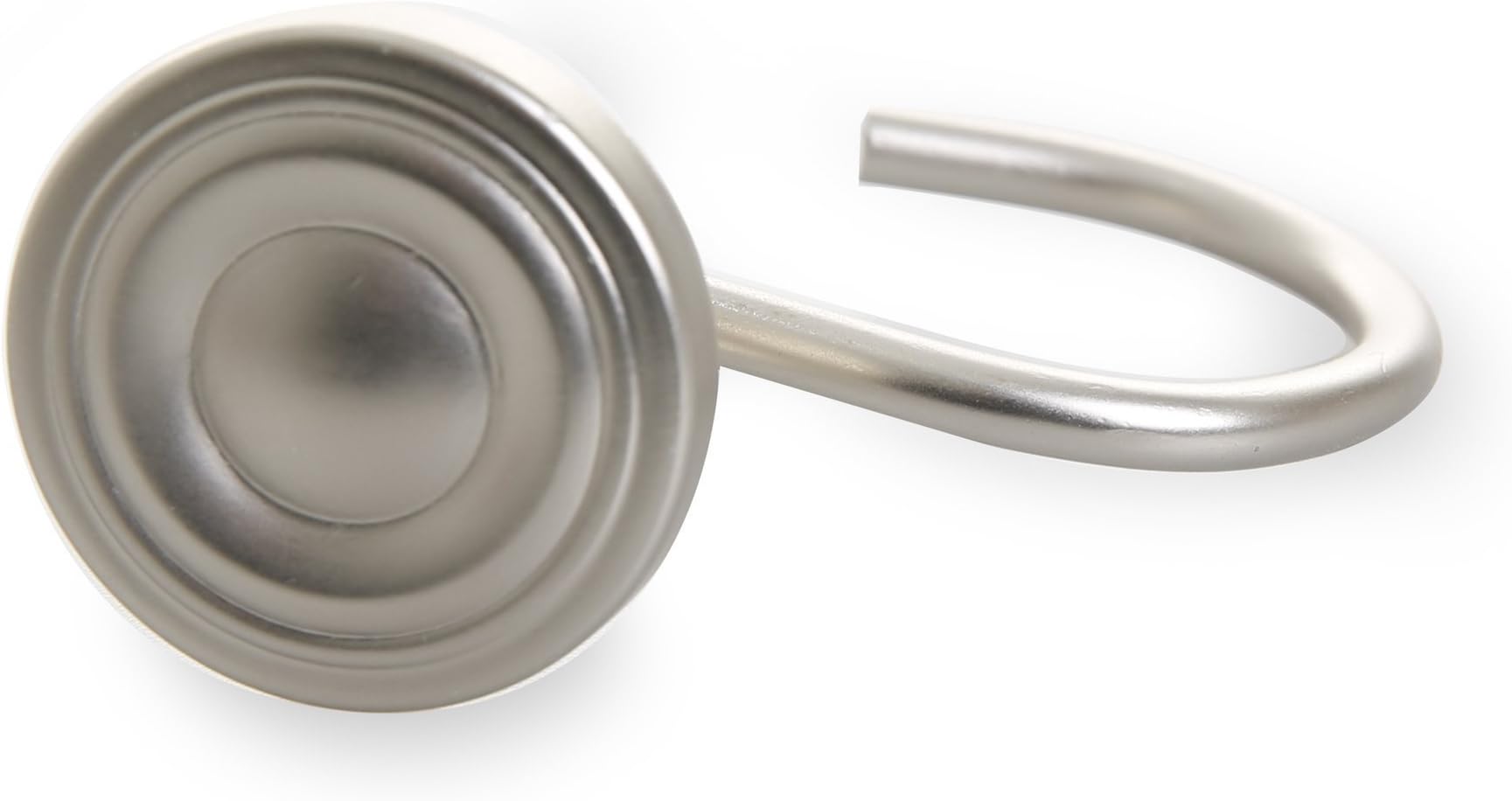 Amazon.com: iToplin Brushed Nickel Shower Curtain Hooks, Decorative ...
