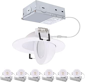 POPANU 3 inch Recessed LED Lights 7W Gimbal Rotatable Directional ...