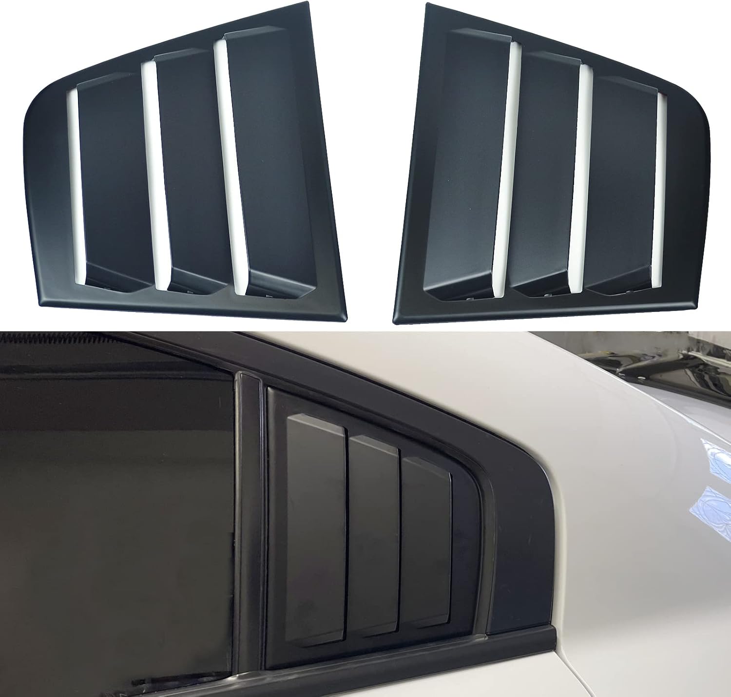 Amazon.com: for Dodge Charger 2011-2023 Rear Side Window Louvers ...