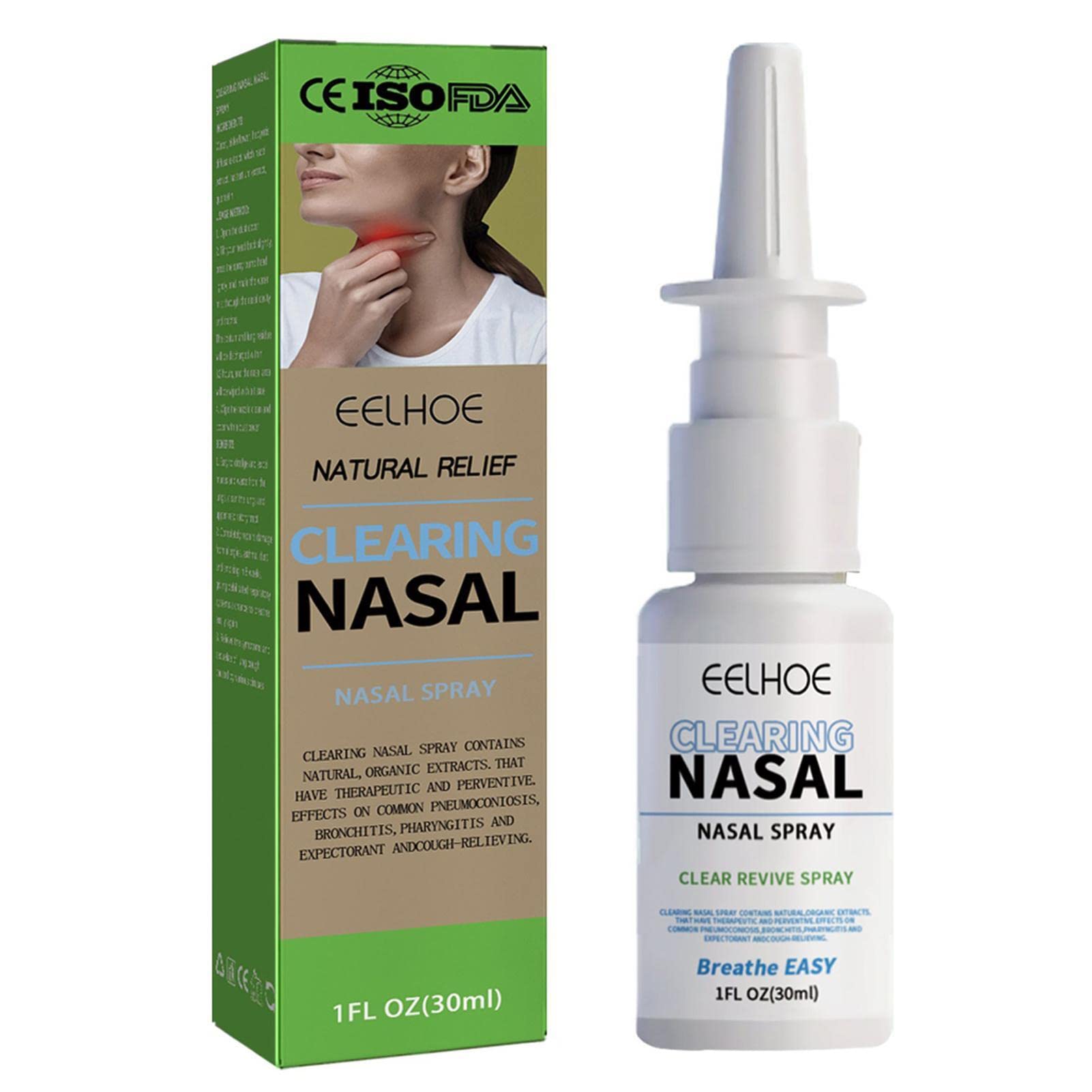 Buy Nasal Spray - Nose Congestion Spray Mist - Decongestant From Stuffy ...