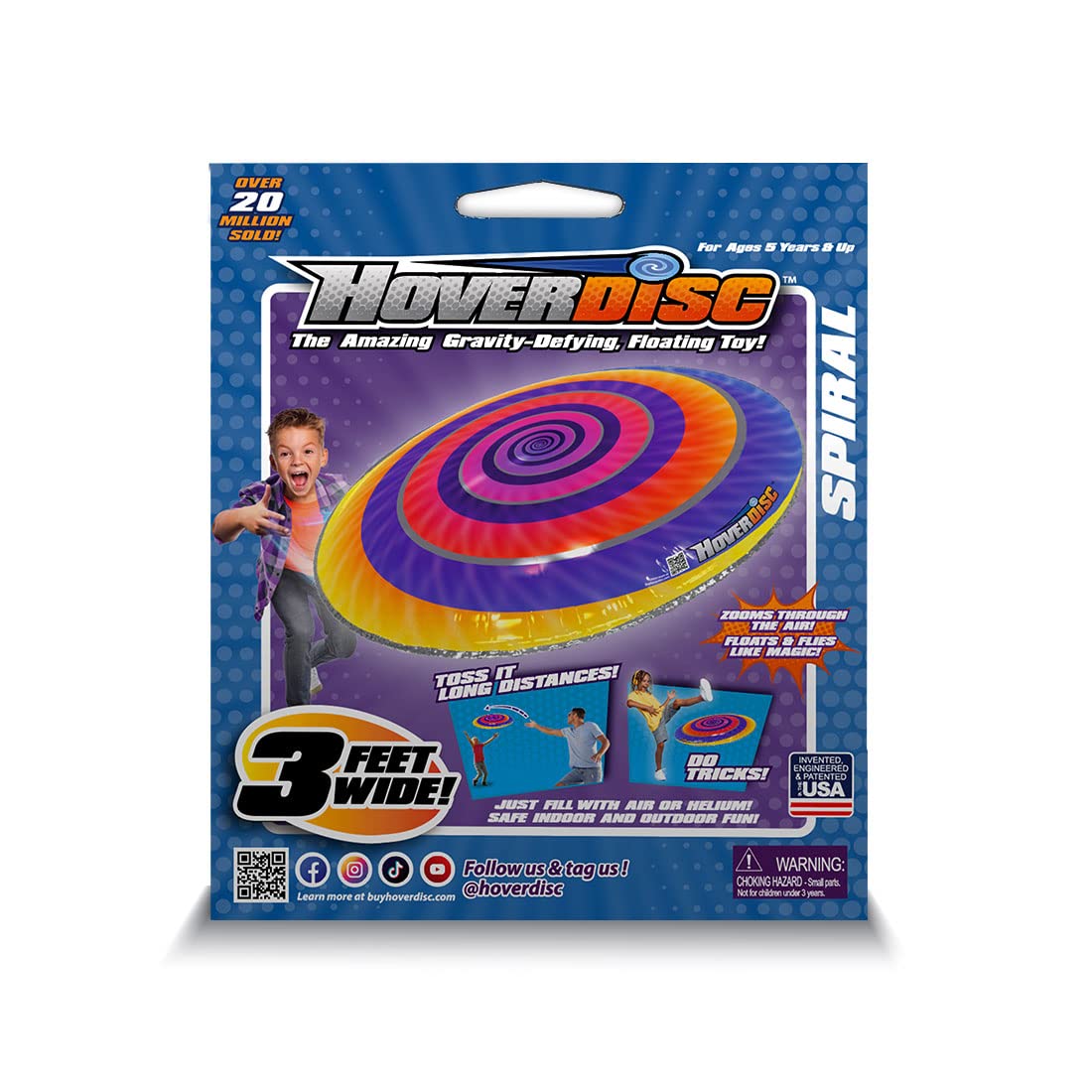 Amazon.com: Spiral, Inflatable Floating Disc, 3 Feet Wide, Flying Toy ...