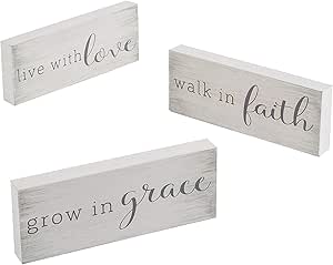 Amazon.com: Fun Express Inspirational Faith Wooden Tabletop Blocks - 6. ...