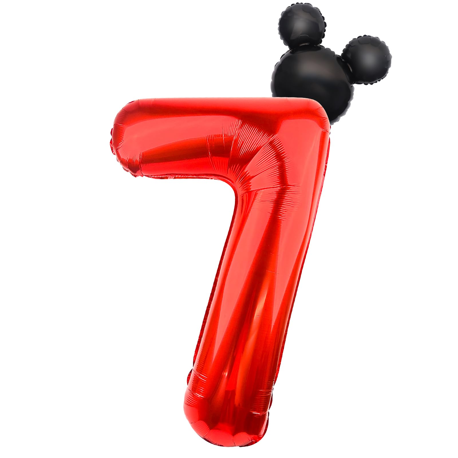 Snapklik.com : LEBERY Mouse Number 7 Balloon 40 Inch Red Number 7 ...