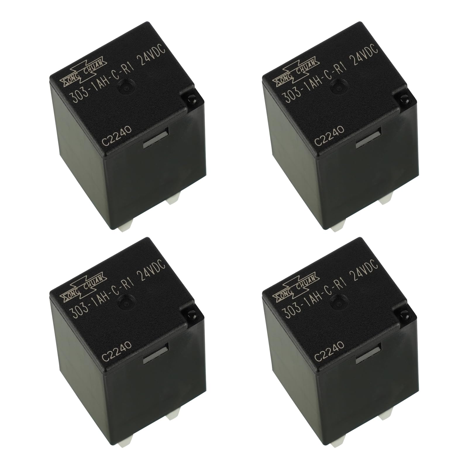 Amazon.com: (Pack of 4)303-1AH-C-R1 24VDC 20A SPNO 4Pins Automotive ...