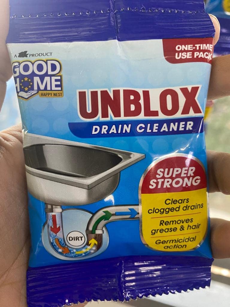 Good Home Unblox Drain Cleaner Effective Sink Cleaner, Drain Blockage ...