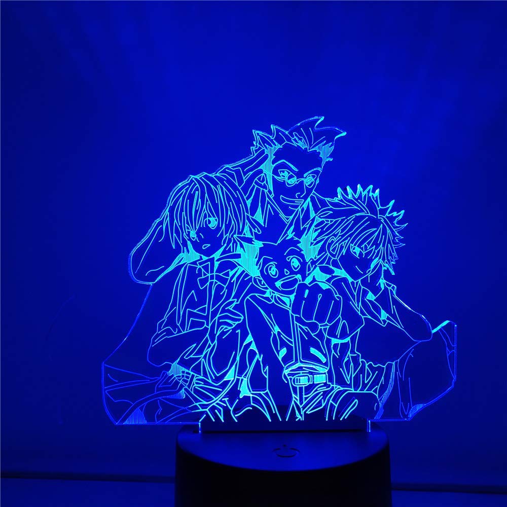 Buy Anime Lamp 3D LED Night Light Hunter X Hunter Figure Hisoka Gon ...