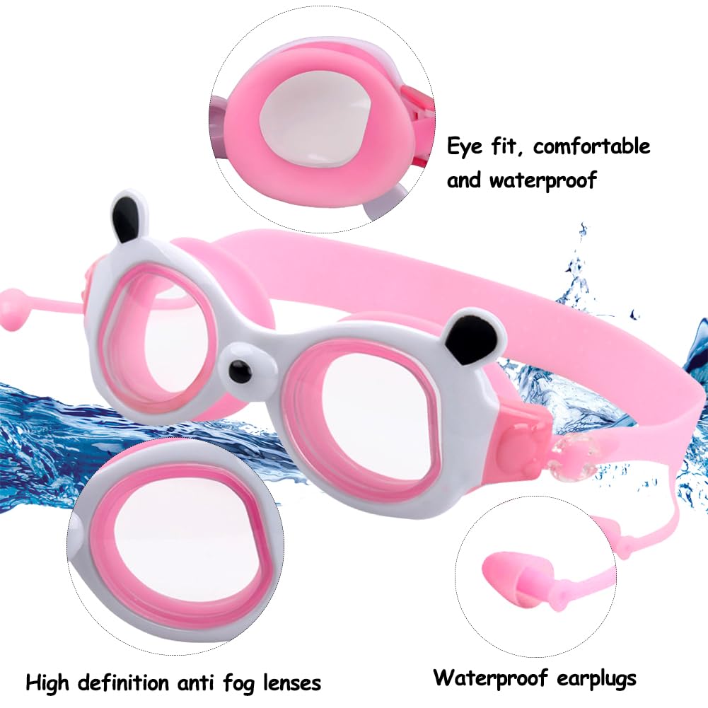 FCXVXCL Kids Swimming Goggles Cartoon,Quick Adjust Childrens Goggles ...