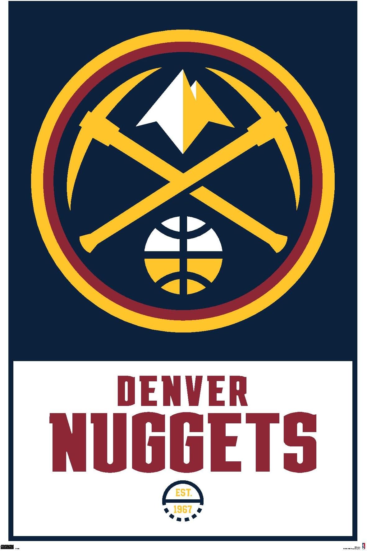 Amazon.com: Trends International NBA Denver Nuggets - Maximalist Logo ...
